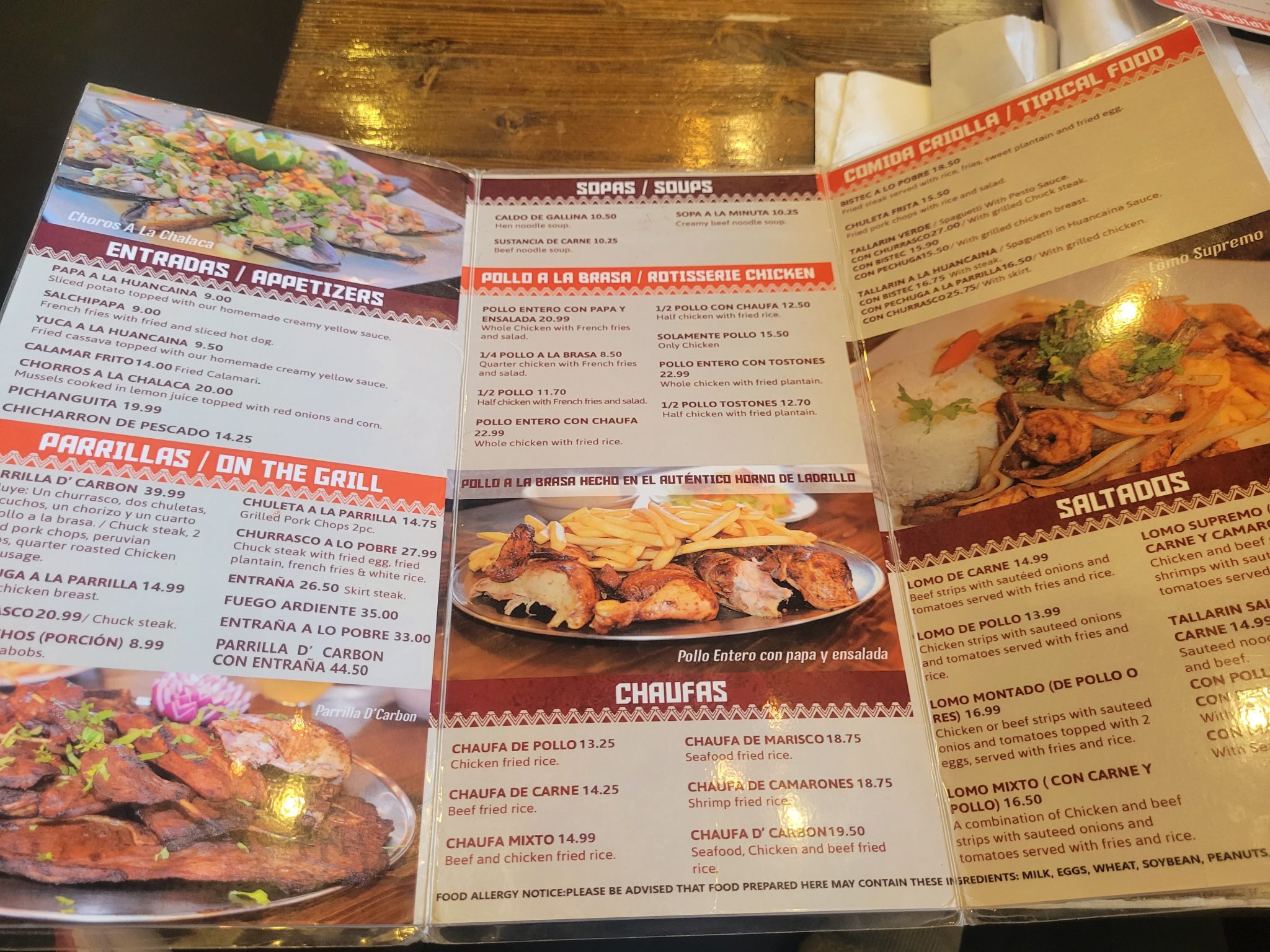 D'Carbon Restaurant Menu (update March 2024)